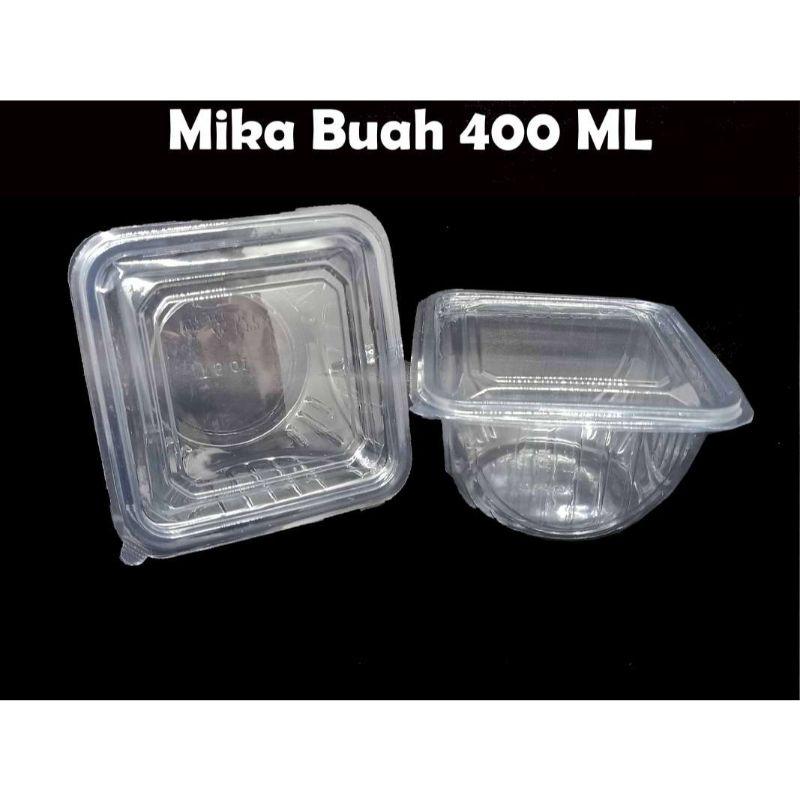 Jual KEMASAN MIKA PLASTIK 400 ML + TUTUP BENING ISI 50 PCS - MIKA SALAD ES BUAH / KEPAL MILO di ...
