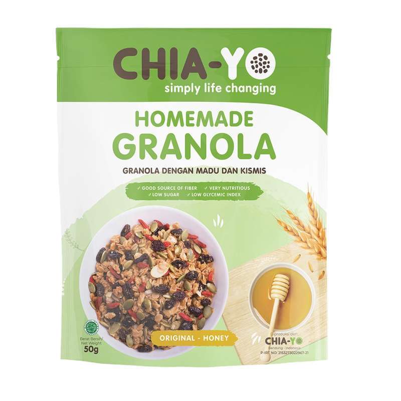 Promo Chia-yo Granola Original - Honey [50 gr] Diskon 17% di Seller ...