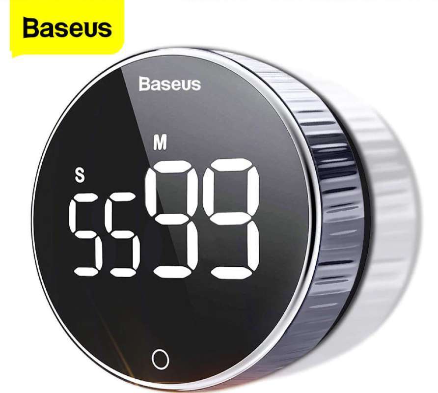 Jual BASEUS YGH-5237 Heyo Magnetic Rotation LED Digital Clock Timer di ...