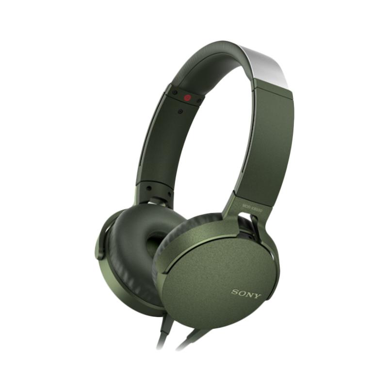 Jual SONY MDR-XB550AP Extra Bass Headphone - Hijau di Seller PT. MDP IT ...