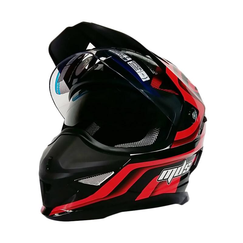 Jual MDS Super Pro Helm Full Face - Motif White Red - L di Seller ...