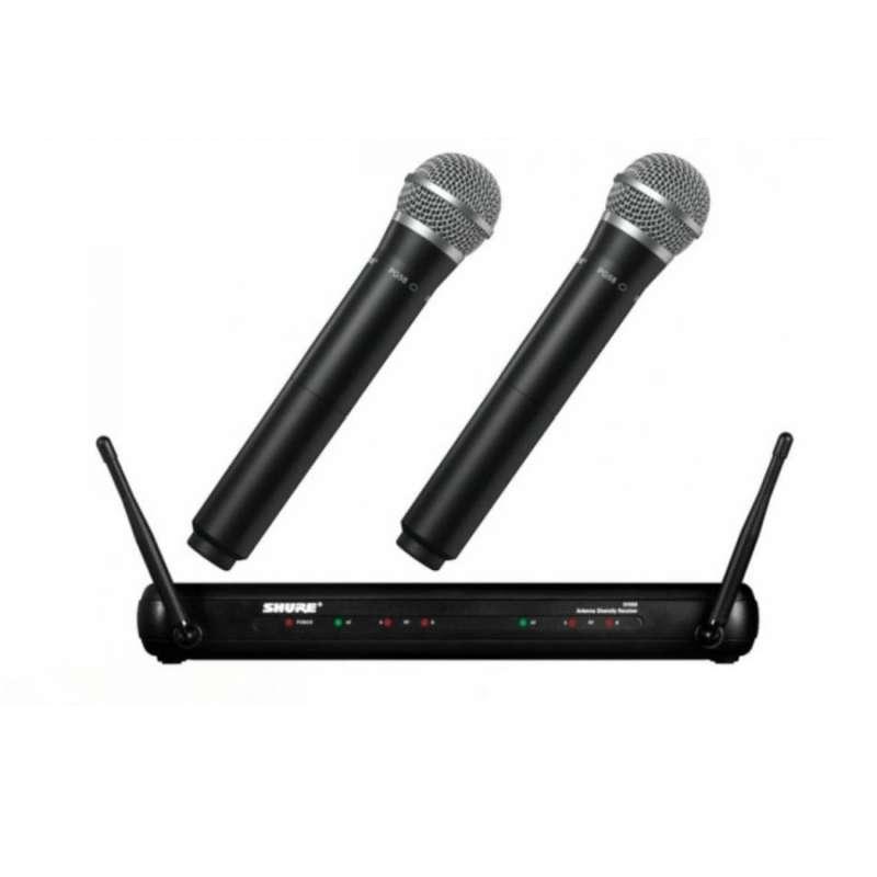 Promo Shure Svx 288/pg58 Dual Vocal System Mic Wireless - Hitam ...