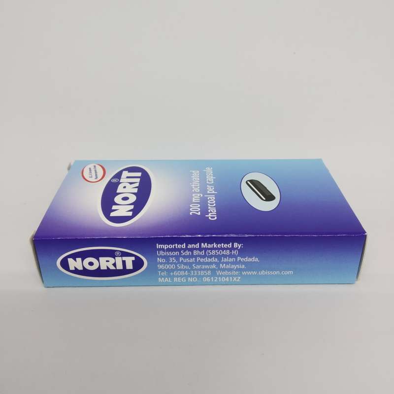 Jual [import] Norit 200mg Activated Charcoal / Capsule (30 Capsules ...