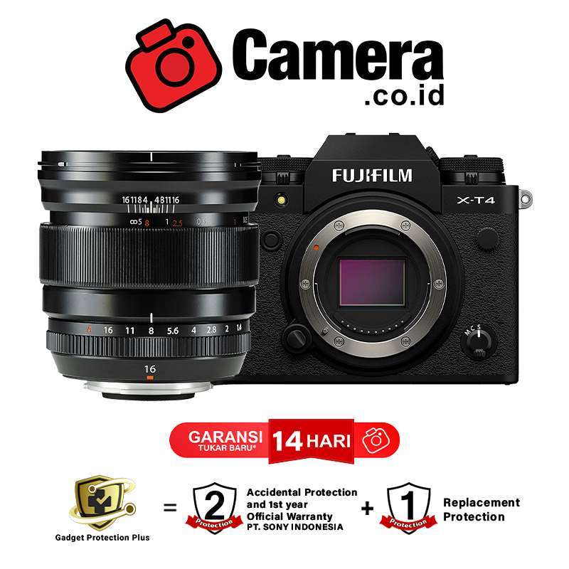Jual FUJIFILM X-T4 FUJI XT4 Body Only + XF 16mm f/1.4 - Black di Seller Camera.co.id Official ...