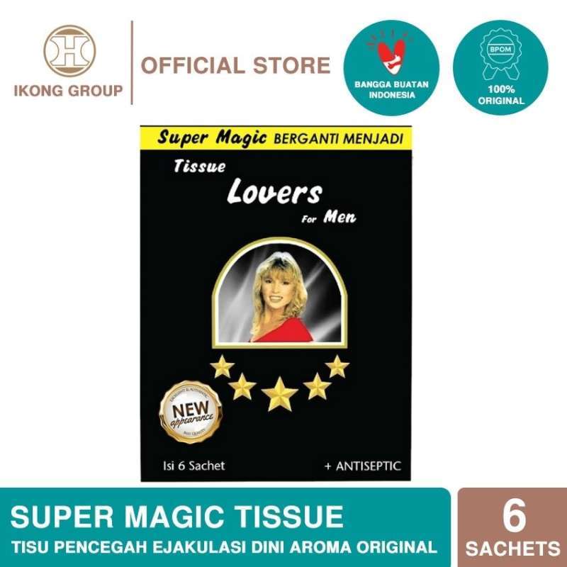 Jual Super Magic Aroma Original Tissue Magic Man [Original/ 6 Sachet ...