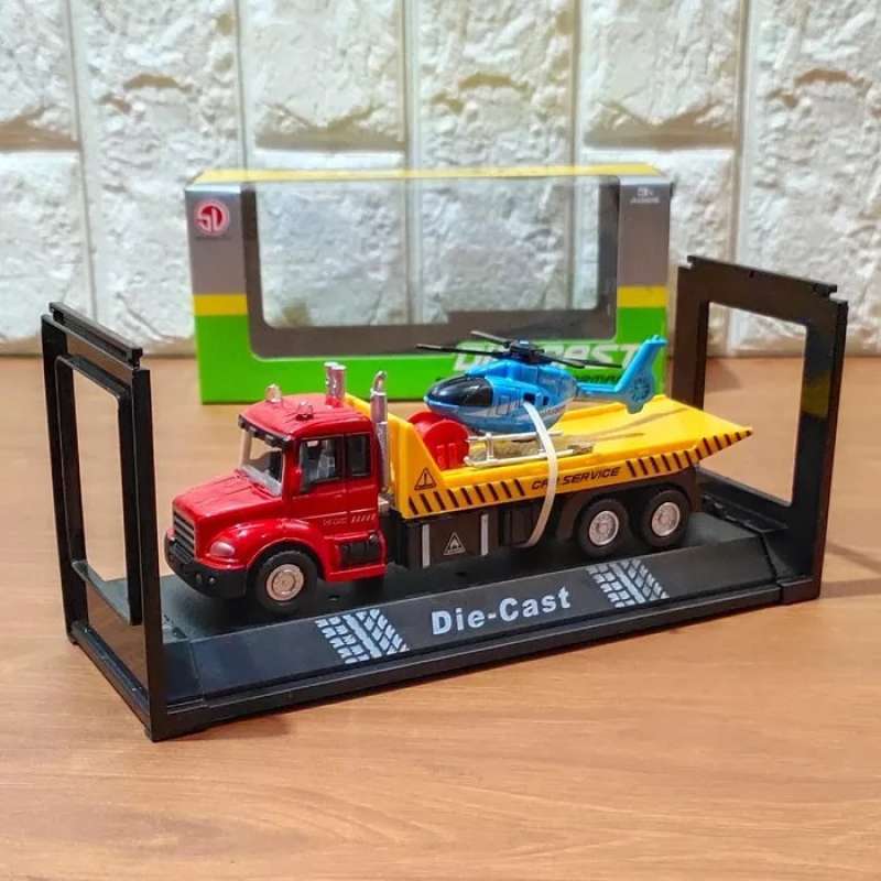 Jual Diecast Truk Trailer Muatan Helicopter Bahan Metal di Seller Denis ... Jual Diecast Truk Trailer Muatan Helicopter Bahan Metal di Seller Denis ...