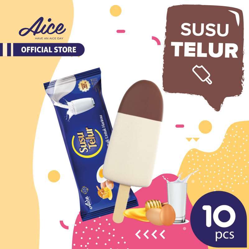 Jual Aice Ice Cream Susu Telur Es Krim 10pcs Eskrim Di Seller Aice Ice ...