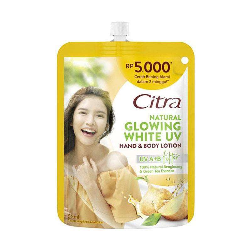 Jual Citra Hand & Body Lotion Natural Glowing White UV 55ML (Sachet) di Seller Sehat Ayu ...