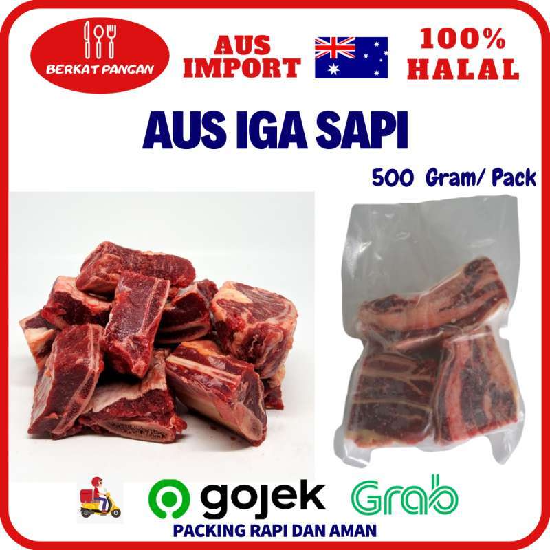 Jual Aus Beef Short Ribs Iga Sapi Kualitas Super Daging Tebal 500gr