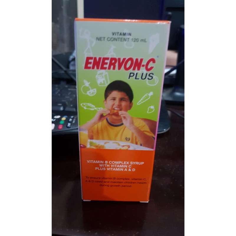 Jual Enervon C Plus Syrup - 120 Ml Multivitamin Anak - Paket Hemat Isi ...