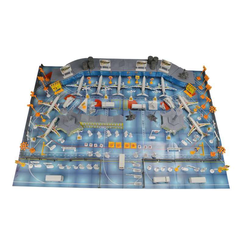 Promo Simulation Airport Scene Toy Airport Assembled Toys Set Airplane ...