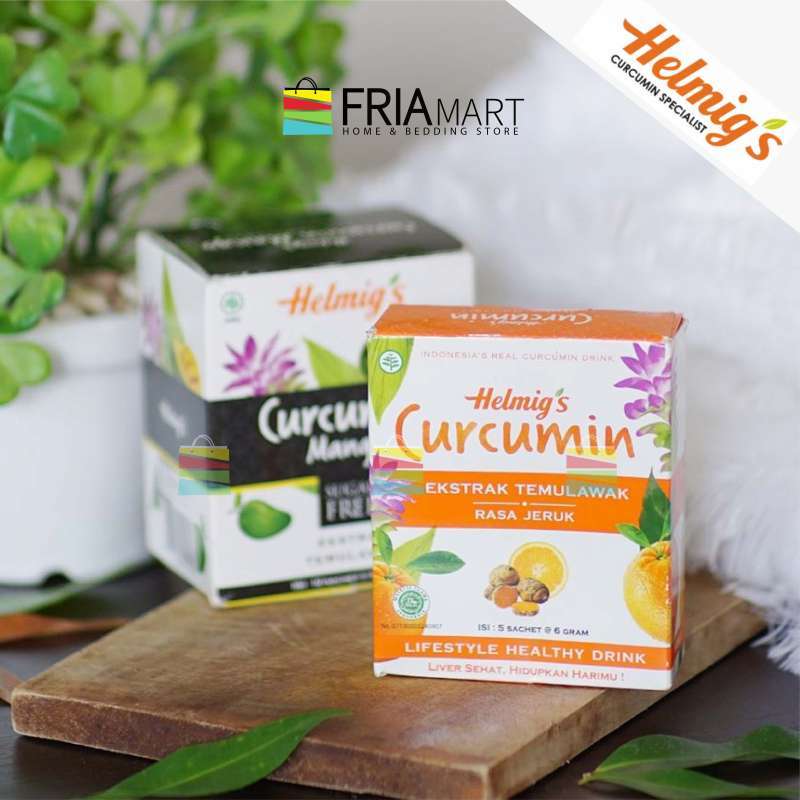 Jual HELMIGS Curcumin SUGAR FREE rasa Jeruk isi 10 sachets di Seller ...