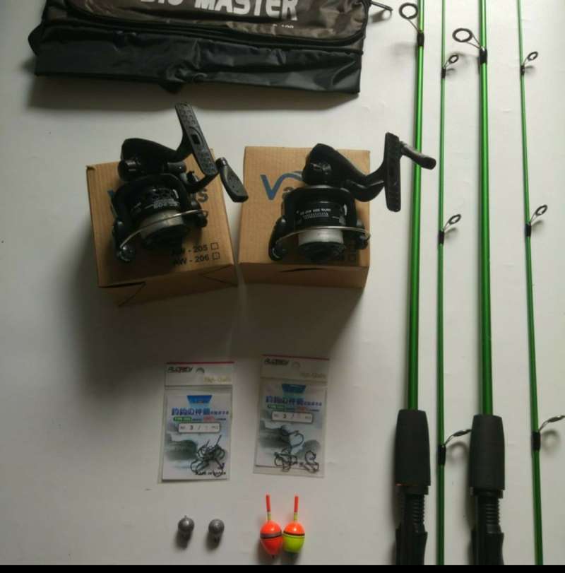 Jual paket 2set pancingan joran 150cm reel 5bb di Seller Toko Jaring ...