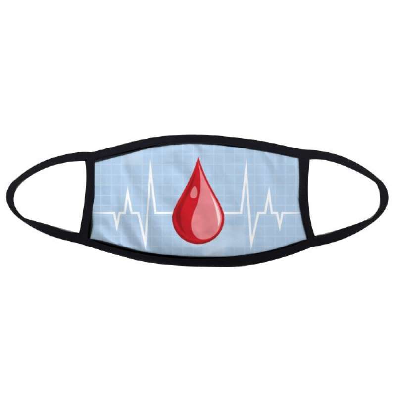 Jual Electrocardiogram Blood Design Pattern Bukti Dingin Dan Topeng ...