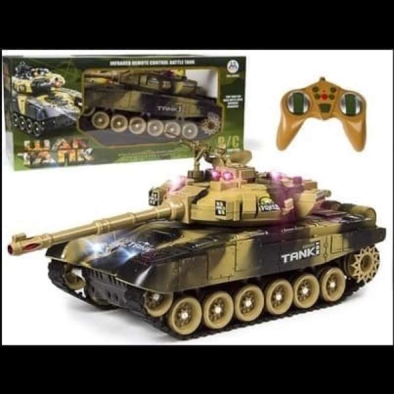 Promo RC War Tank 9995 Millitary Tank 300 Degree Sound and Light Coklat ...