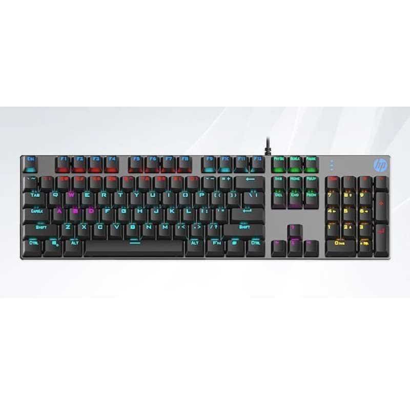 Promo Keyboard Gaming HP GK400F - RGB Blue Switch Mechanical Keyboard ...