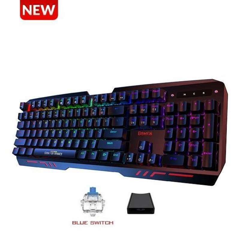 Promo GAMEN KEYBOARD TITAN WIRED USB MECHANICAL BLUE SWITCH KEY BOARD ...