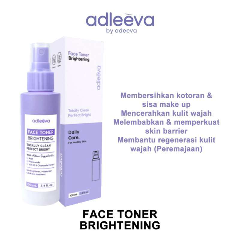 Jual ADLEEVA BY ADEEVA BRIGHTENING FACE TONER di Seller QR STORE ...