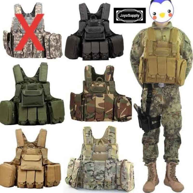 Jual Rompi CIRAS Tactical Vest Airsoft Body Armor JPC FSBE SPC Emerson ...