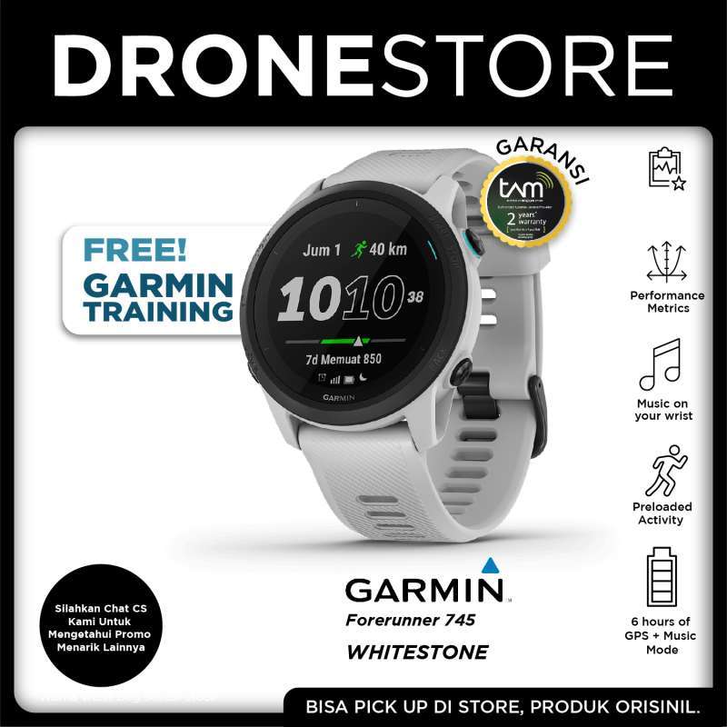 Jual Smartwatch Garmin Forerunner 745 Music Original Gransi Resmi TAM ...