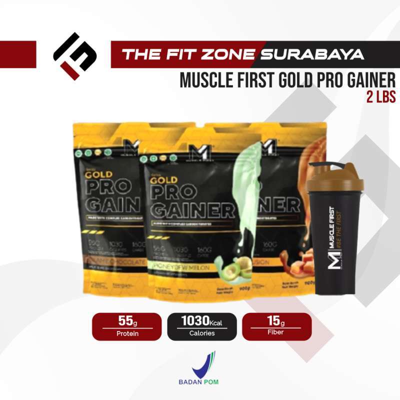 Jual M1 Muscle First Gold Pro Gainer 2 Lbs Weight Mass Gainer BPOM di ...