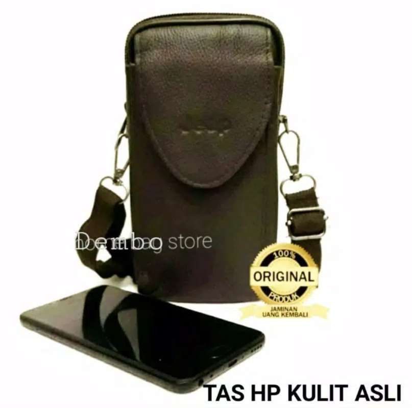 Jual Tas Hp Kulit Asli Original Bisa Dipakai di Sabuk dan Ada Tali ...