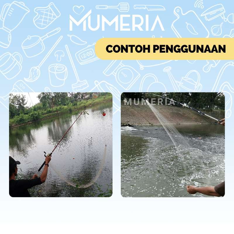 Jual Jaring Jala Net Pancing Spring Mata Bom Ukuran 8 Penangkap ...