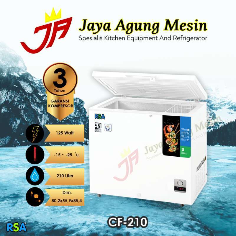 Jual Chest Freezer Rsa Cf-210 Freezer Box Di Seller Jaya Agung Mesin ...