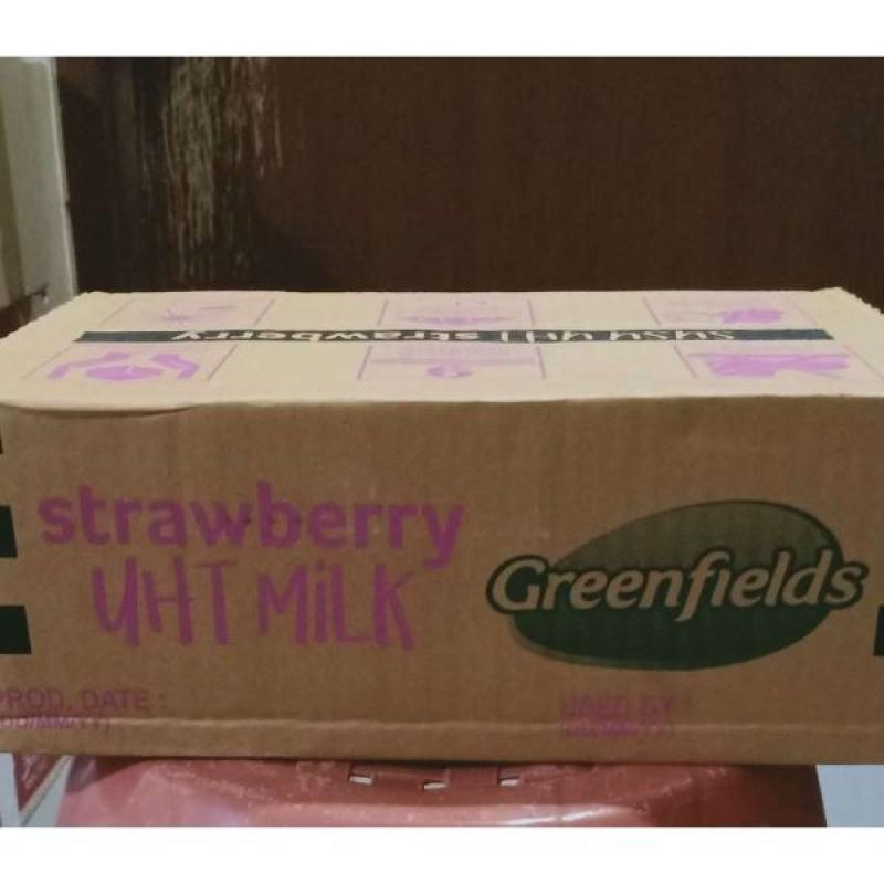 Jual Susu Greenfield uht strawberry 200ml karton isi 24 pack di Seller ...