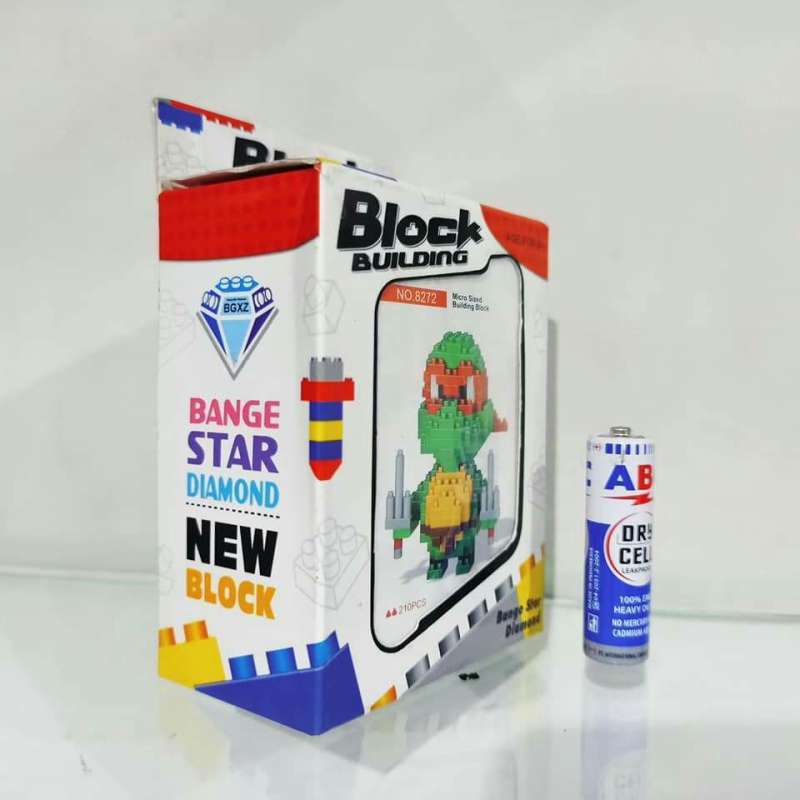 Jual Mainan Block Building Micro Block Tmnt Raphael Ralph Nano Block ...