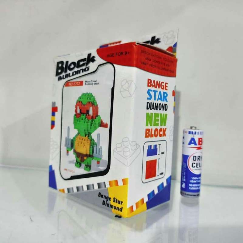 Jual Mainan Block Building Micro Block Tmnt Raphael Ralph Nano Block ...