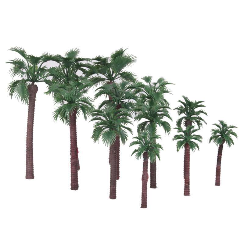 Jual 12 Model Palm Trees Layout Forest Diorama Wargame Scenery 1:65-1: ...