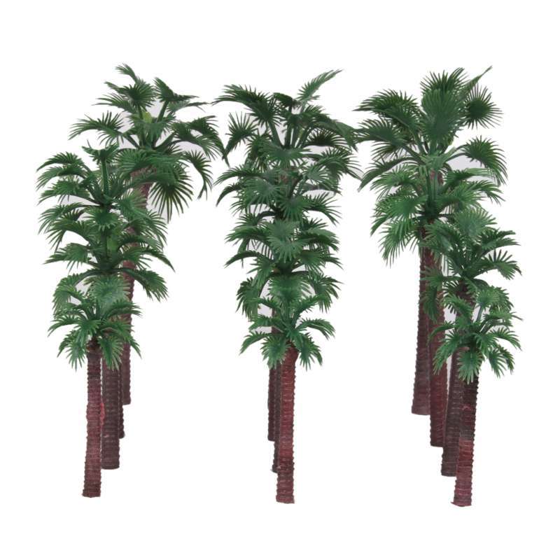 Jual 12 Model Palm Trees Layout Forest Diorama Wargame Scenery 1:65-1: ...