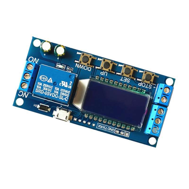 Jual DC 5V LCD Display Cycle Delay Time Timer Relay ON/OFF Switch ...