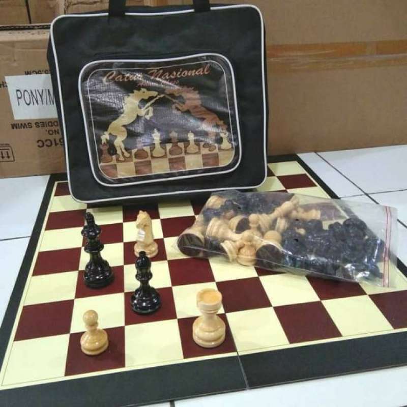 Promo Papan Catur Standar Percasi CATUR LIPAT NASIONAL ORIGINAL Diskon ...