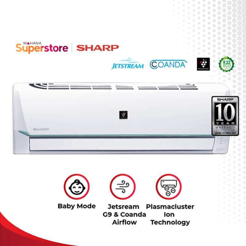 Jual Sharp AH-AP7SSY Jetstream Plasmacluster AC Split [3/4 PK] di Seller WAHANA SUPER Official ...