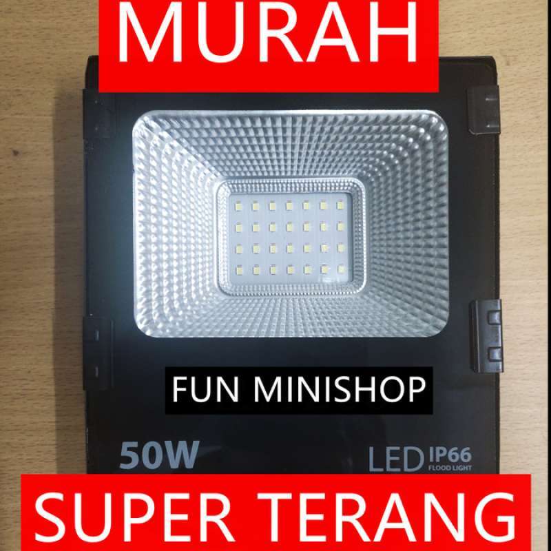 Jual lampu sorot kap sorot floodlight led 50w putih6000k kuning 3000k - Putih 100 % ORIGINAL ...