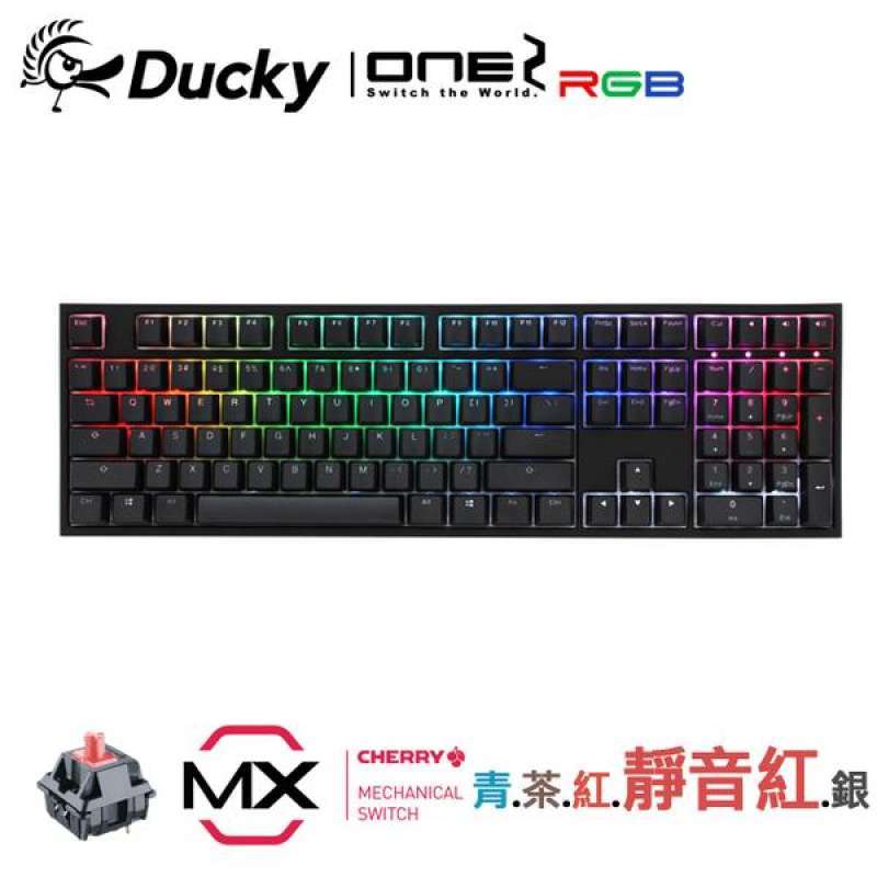 Jual (Ducky)Ducky ONE2 RGB mechanical keyboard mute red axis / Chinese ...