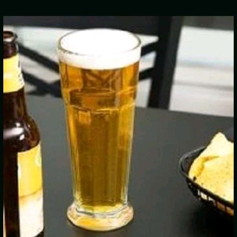 Jual Gelas Beling Kaca Bening Kaki Tinggi 310ml | Drink Glass Minum Air ...