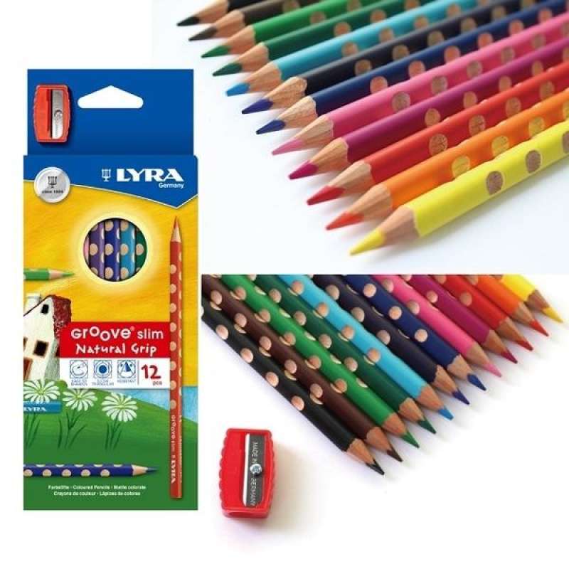 Jual (LYRA)[Germany LYRA] GROOVE triangle hole color pencil (thin) (12 ...