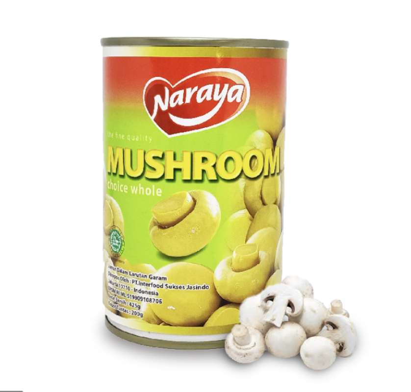 Jual Naraya Jamur Kancing Kaleng Mushroom Canned 425gr di Seller Neo ...