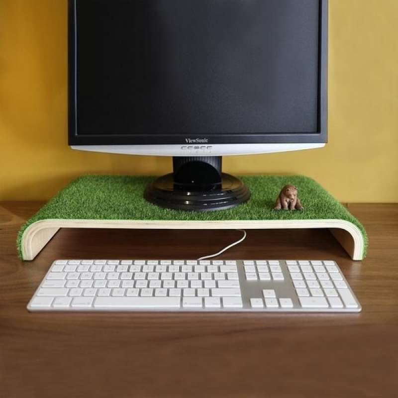 Jual (OSHI)[Oushi OSHI] light grass screen rack / computer screen rack ...