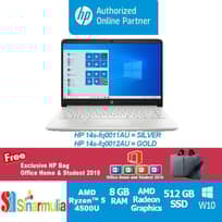 Jual Laptop HP 14s fq0011au fq0012AU Ryzen 5 4500U 512GB SSD 8GB Win10