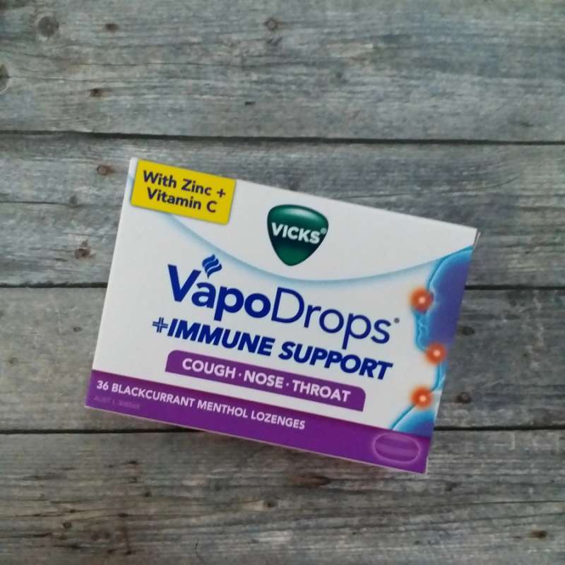 Jual Vicks Vapo Drops Immune Support Blackcurrant Menthol Lozenge ...