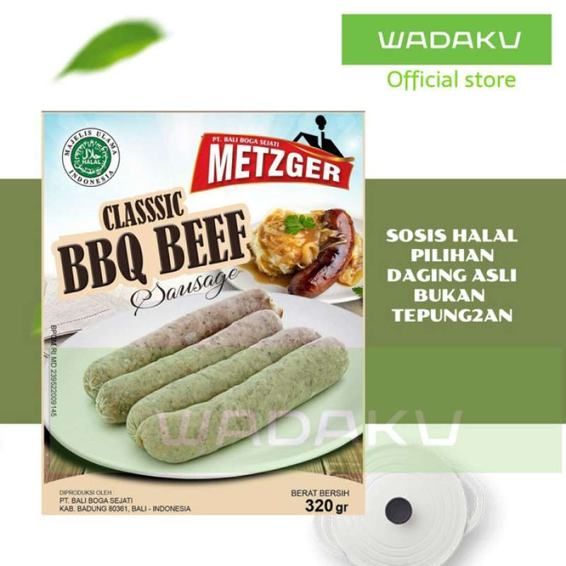 Jual Sosis sapi METZGER HALAL CLASSIC BBQ BEEF 320G di Seller Wadaku ...