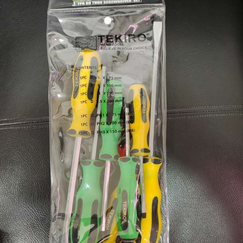 Jual TEKIRO TPR GO THRU SCREWDRIVER 7 SET di Seller 7TOOLS - Kota ...