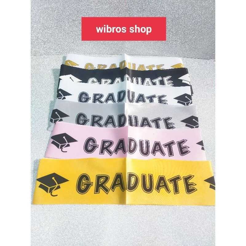 Jual Sash graduation graduate / selempang acara kelulusan wisuda di ...