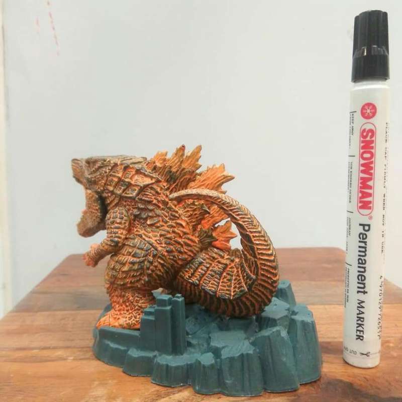 Jual Mainan Static Figure Chibi Godzilla Burning Statue Tinggi Sekitar ...