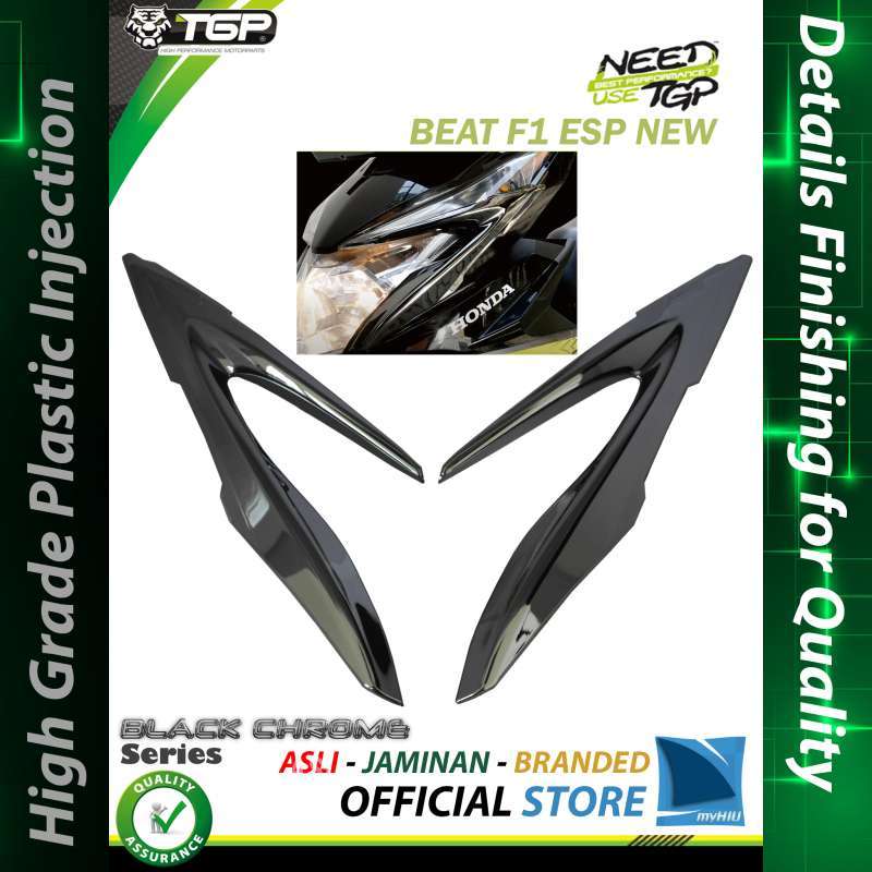 Jual Bingkai Lampu Depan HONDA Beat FI ESP New Sebelum 2020 Black ...