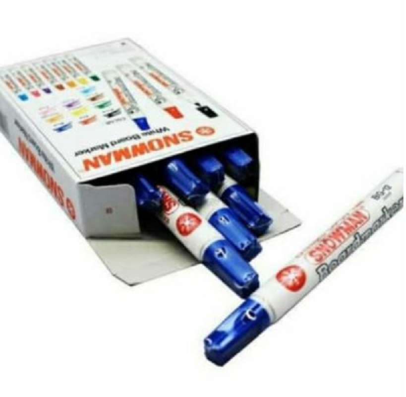 Jual Spidol White Board Snowman / Spidol Non Permanen Snowman BG-12 ...